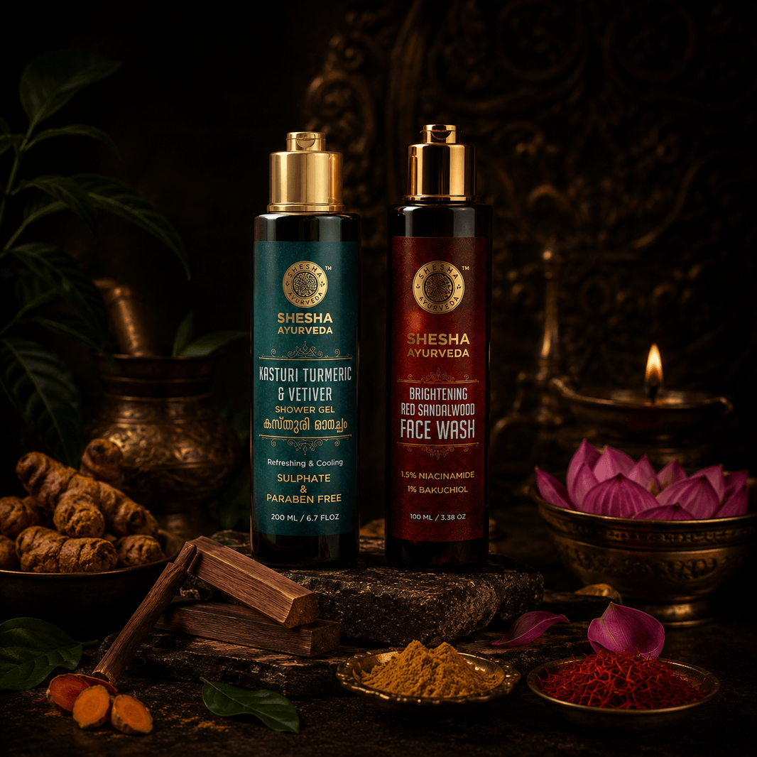 Freshen Up Duo | Red Sandalwood Face Wash + Kasturi Turmeric & Vetiver ...