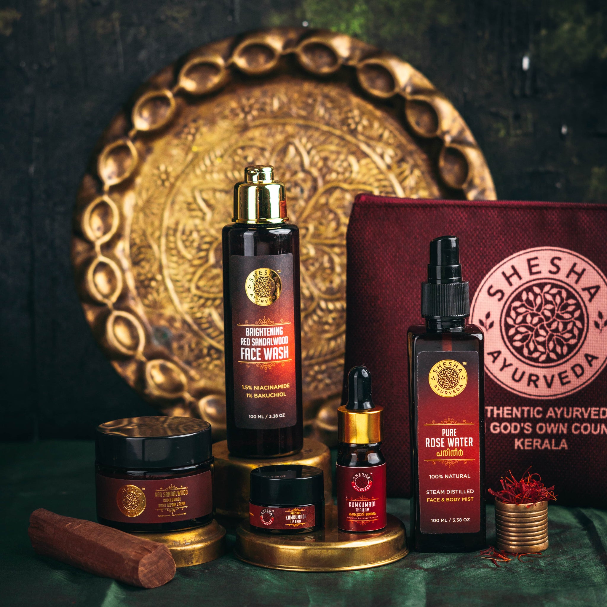 Glow Essentials Kit (Combo of 5 items) – Shesha Ayurveda